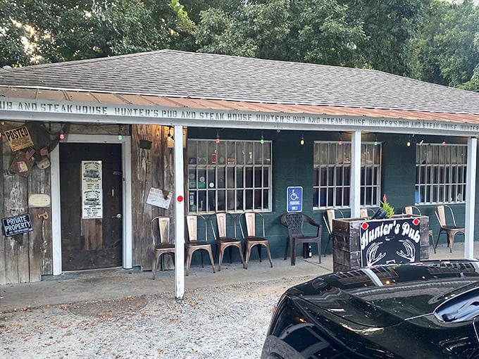 Welcome to Hunter's Steakhouse, where rustic charm meets carnivore's paradise. This green-clad gem is like a meaty oasis in the Georgia landscape.