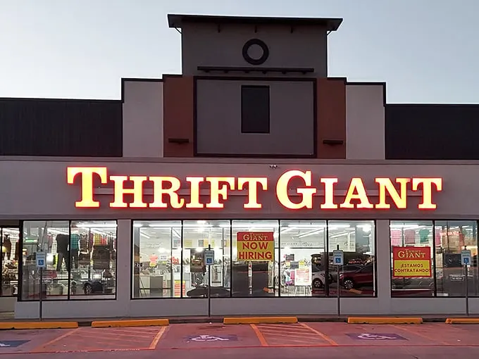 "Thrift Giant" indeed! This behemoth of bargains stands ready to swallow your wallet whole – and spit out treasures you never knew you needed.