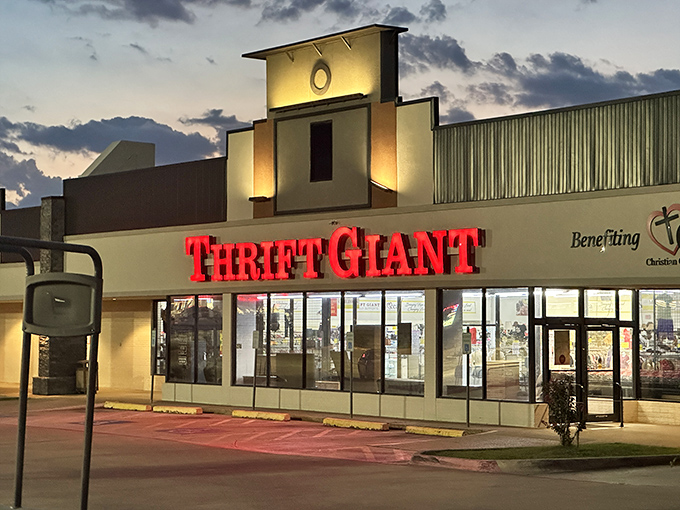 "Thrift Giant" indeed! This behemoth of bargains stands ready to swallow your wallet whole – and spit out treasures you never knew you needed.