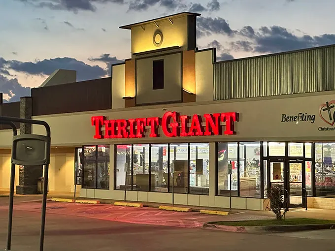 "Thrift Giant" indeed! This behemoth of bargains stands ready to swallow your wallet whole – and spit out treasures you never knew you needed.