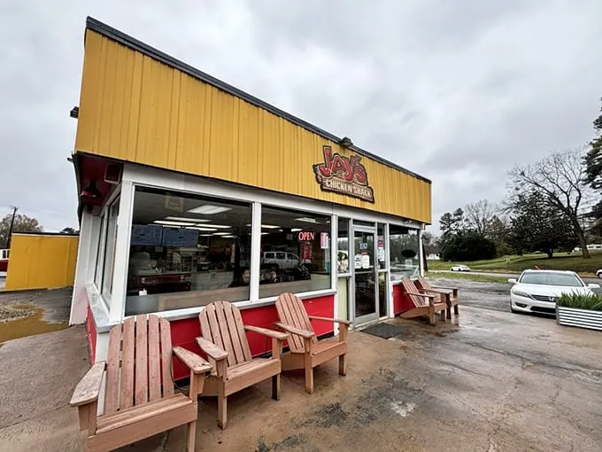 Welcome to chicken paradise! Jay's Chicken Shack may look unassuming, but don't let its humble exterior fool you - culinary magic happens inside these walls.