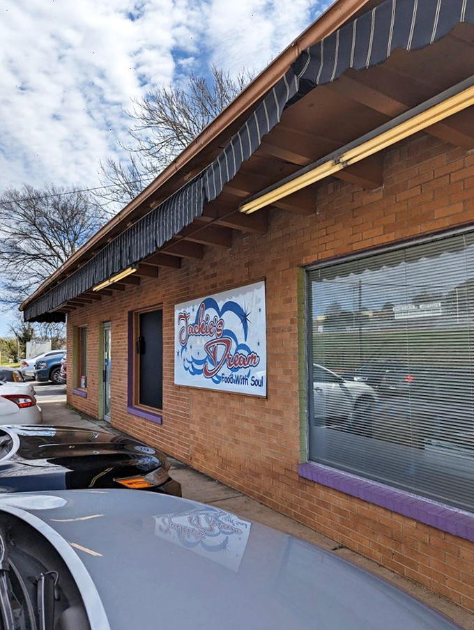 Unassuming exterior, extraordinary flavors within. Jackie's Dream proves you can't judge a restaurant by its brick facade.