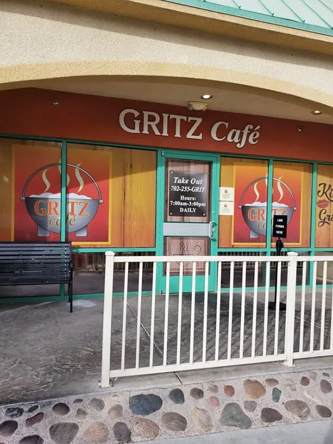 Welcome to Gritz Cafe, where Southern comfort meets Vegas charm! This unassuming exterior hides a treasure trove of flavor that'll make your taste buds do the cha-cha.