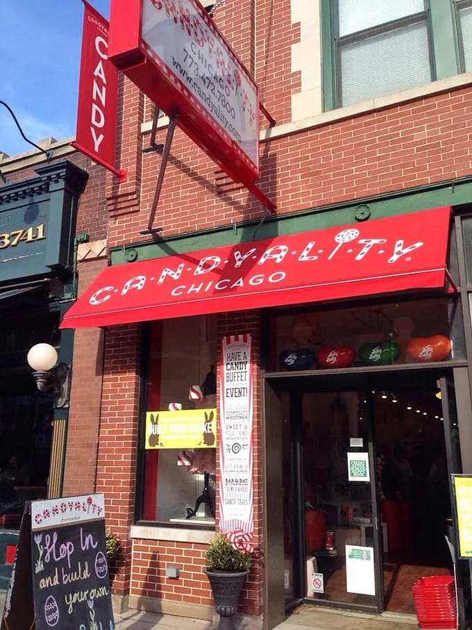 Step right up to the sweetest show in town! Candyality's vibrant storefront promises a sugar-coated adventure that'll make your inner child do backflips.