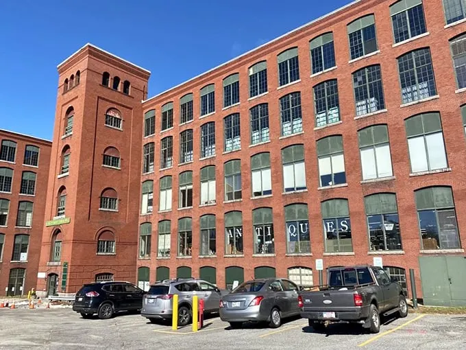 A red brick time machine! This former textile mill now houses a treasure trove of memories waiting to be rediscovered.