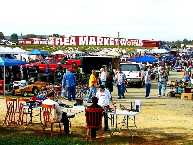 Welcome to bargain hunter's paradise! The Awesome Flea Market sprawls before you like a treasure map come to life, promising adventures in every aisle.