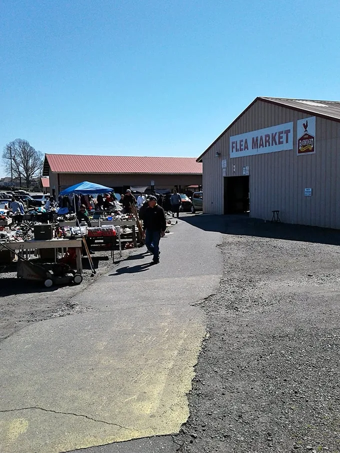 Welcome to the treasure hunter's playground! Miller's Flea Market sprawls before you, promising adventures in bargain hunting and potential tetanus shots.