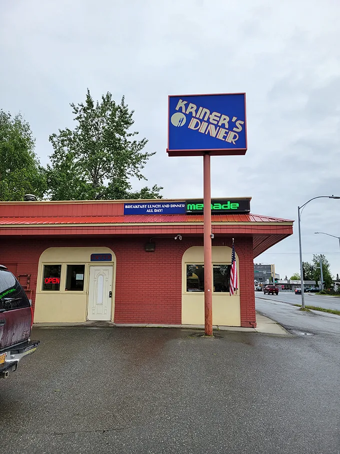 Welcome to Kriner's Diner, where the sign is as inviting as the aroma wafting from inside. This unassuming brick building holds more culinary treasures than a pirate's chest!