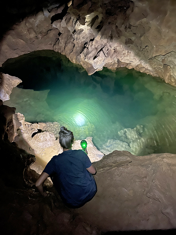 1. this hidden cave in arizona is like something out of an indiana jones movie
