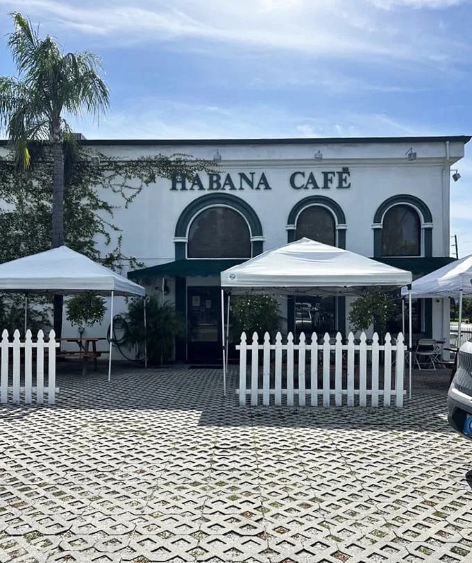 A slice of Havana in the Sunshine State! Habana Café's charming exterior promises a Cuban adventure without the need for a passport.