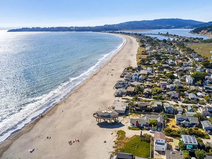 Postcard-perfect paradise! Stinson Beach stretches out like nature's own welcome mat, inviting you to kick off your shoes and stay awhile.