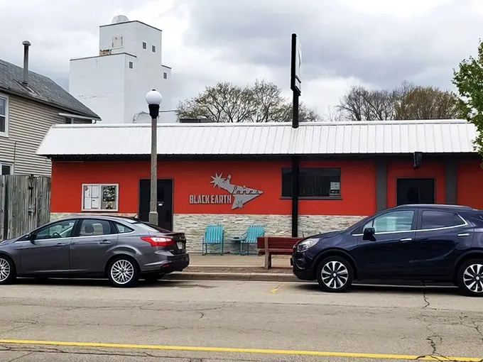 Step back in time! This vibrant red facade isn't just a bowling alley—it's a portal to your childhood, complete with retro charm and endless possibilities for strikes and gutters.