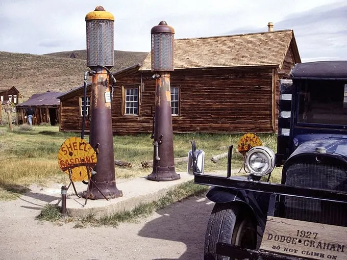 These gas pumps haven't seen action since Model Ts roamed the earth. Now they're pumping nostalgia instead of petrol!