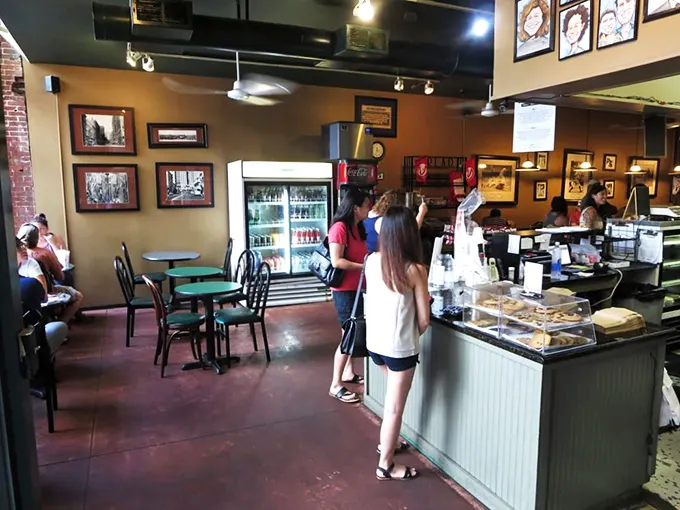 Lunchtime rush or deli pilgrimage? These folks know that good things come to those who wait – especially when it's pastrami.