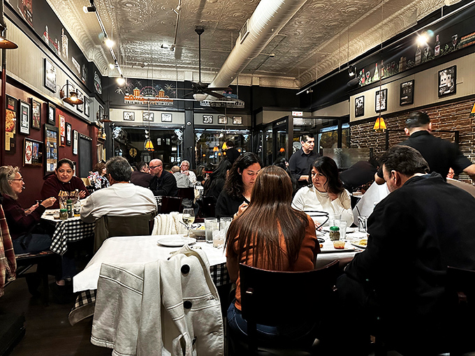 A slice of Chicago life. Pat's bustling dining room is where strangers become friends, united by their love for great pizza and warm atmosphere.