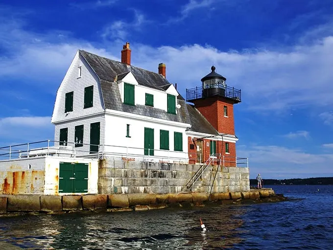 Rockland Breakwater: Where lighthouses play hard to get. A mile-long stone catwalk leads to this maritime diva.
