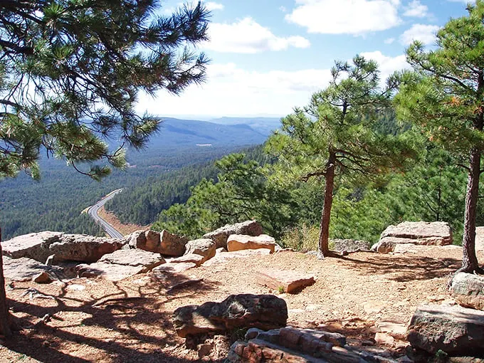 Stand on the edge of forever (or at least Arizona). Mogollon Rim offers vistas so vast, you'll feel like you're flying – vertigo included at no extra charge!