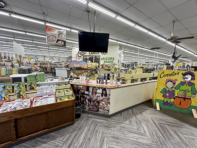 Where sweet dreams are made! This factory floor is like a playground for grown-ups, minus the risk of cavities (we hope).