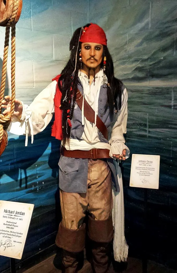 Captain Jack Sparrow's ready to set sail! Just don't ask him for directions – he's been standing there since the last "Pirates" movie.