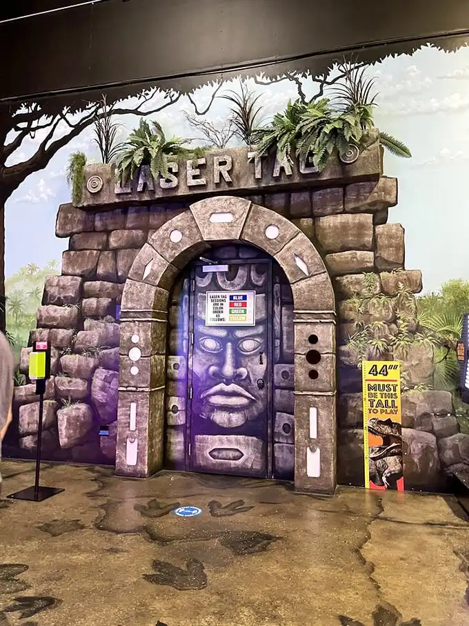 "Hold onto your butts!" This laser tag arena transports you to a world where stealth and strategy are your best defense against prehistoric predators.