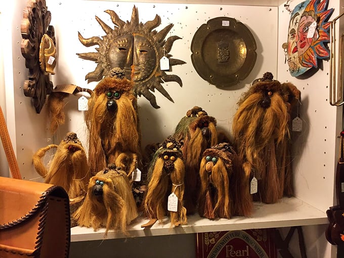 Bad hair day? These guys feel your pain. A family of wild-haired trolls, ready to bring some whimsical weirdness to your windowsill.