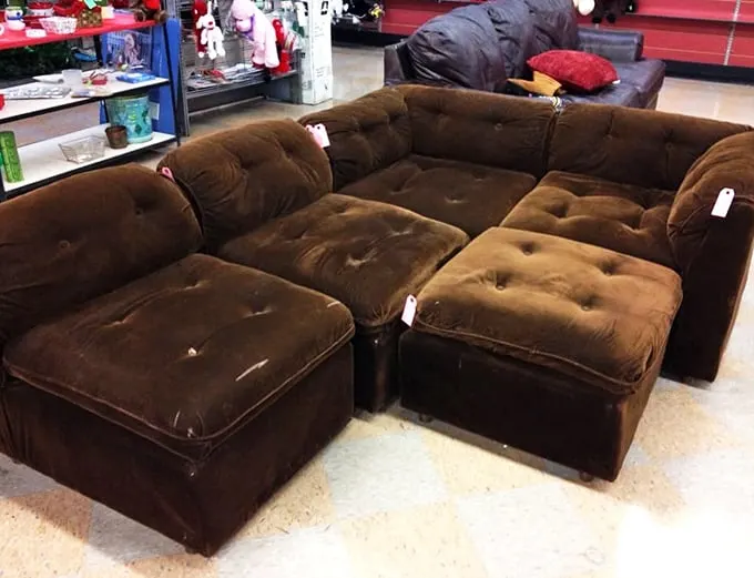 Couch potato paradise or fort-building heaven? This modular masterpiece is ready for its second act in your living room.