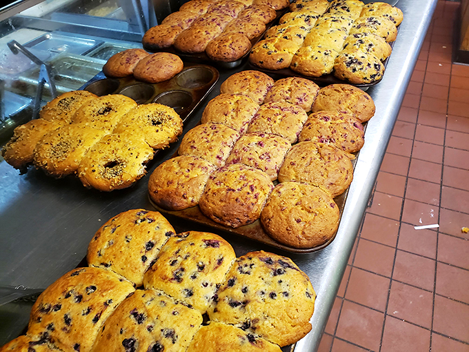 Golden, fluffy, and bursting with berries – these muffins look like they're auditioning for a starring role in your breakfast lineup. And they're definitely getting a callback!