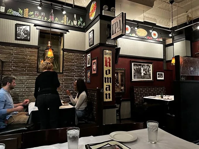 If these walls could talk, they'd probably order a large pepperoni. Pat's decor is a nostalgic journey through Chicago's pizza history.