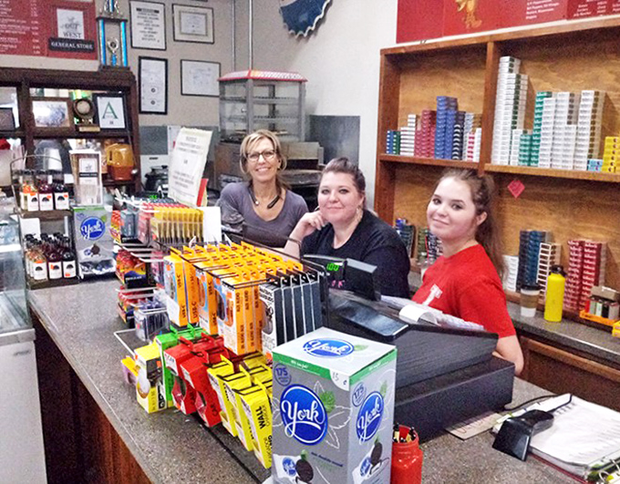 The dream team behind the deli counter! These sandwich artists could give Picasso a run for his money.