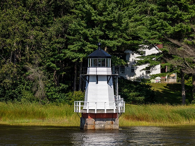 This lighthouse comes with its own roller coaster walkway. Hold onto your hats – and your lunch!