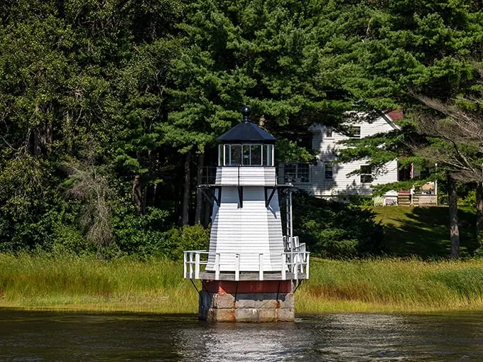 This lighthouse comes with its own roller coaster walkway. Hold onto your hats – and your lunch!