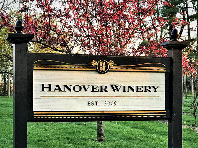 Sip by the pond at Hanover Winery. It's so relaxing, you might forget you're not on vacation (until Monday rolls around).