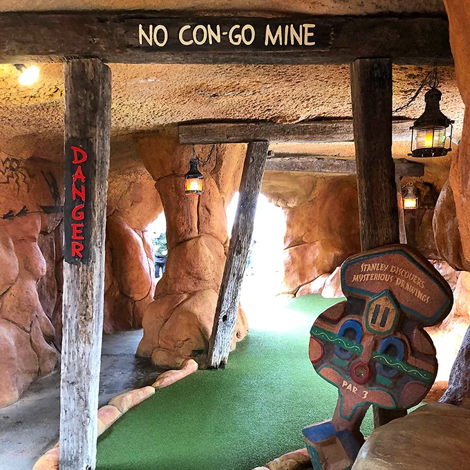 Welcome to the "No Con-Go Mine" – where the only thing you'll dig up is a good time and maybe a few dad jokes.