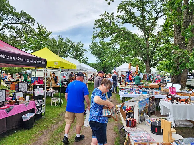 A labyrinth of local wares and wonders. Each booth is a portal to a different decade—or dimension—of nostalgic treasures.