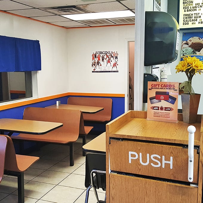 A shrine to Southern comfort! Wayside's decor is a charming mix of local pride and fried chicken fanaticism.