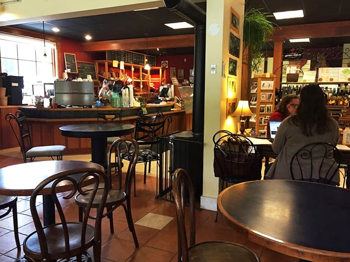 A room with a view… of more delicious food! These tables are front-row seats to the greatest show on earth: breakfast time at Red Hen.