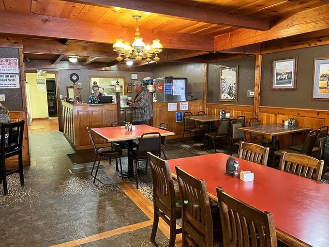 Where everybody knows your name – or at least pretends to. The Owl Club's cozy dining room is like Cheers, but with better food.