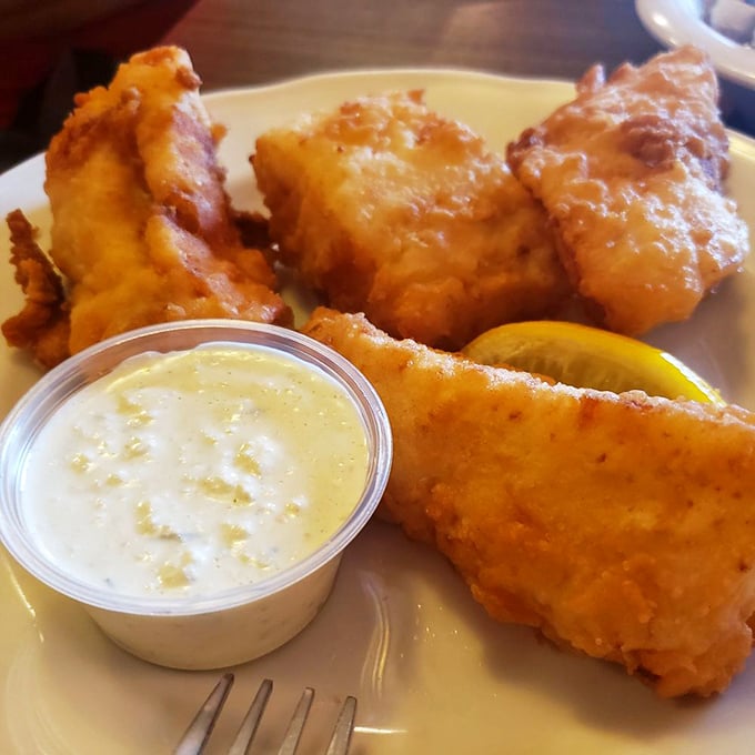 Fish out of water? Not here! This cod dinner looks so crispy and golden, it might make you forget you're in the Midwest.
