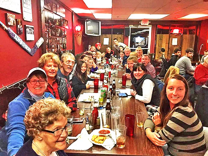 "Friends, family, and fantastic food – the Pat's Pizza trifecta!" This gathering captures the essence of Pat's – a place where memories are made, one slice at a time.