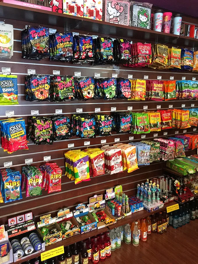 Gummy paradise or the world's most delicious Tetris game? These shelves of chewy treats are a testament to humanity's endless creativity with gelatin.