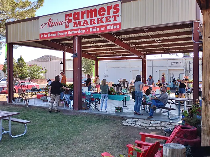 The Farmers Market: Where 'farm-to-table' is more than just a buzzword—it's a way of life. It's like your grandmother's garden, but with better marketing and fewer weeds.