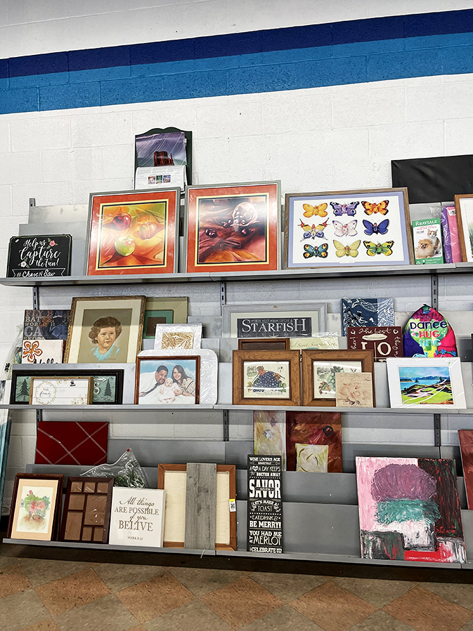 Wall art roulette! Will you choose the serene landscape, the motivational quote, or Aunt Edna's long-lost portrait? The choice is yours!
