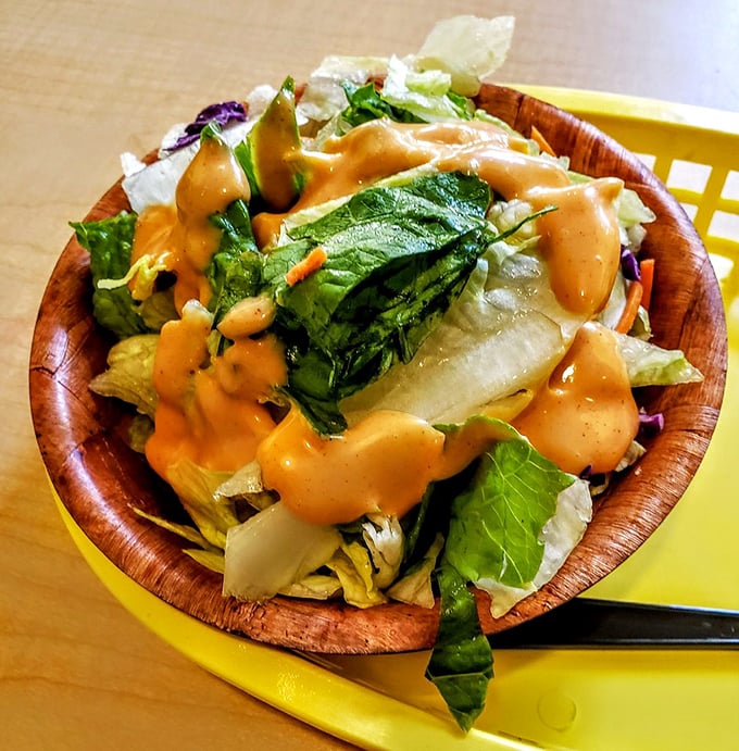 Who says you can't be healthy at a pizzeria? This crisp, colorful salad is like a garden party in a bowl – guilt-free and delicious!