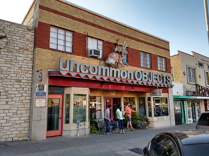 The mothership of mementos! Uncommon Objects stands proud, beckoning curious shoppers to explore its labyrinth of lost and found.