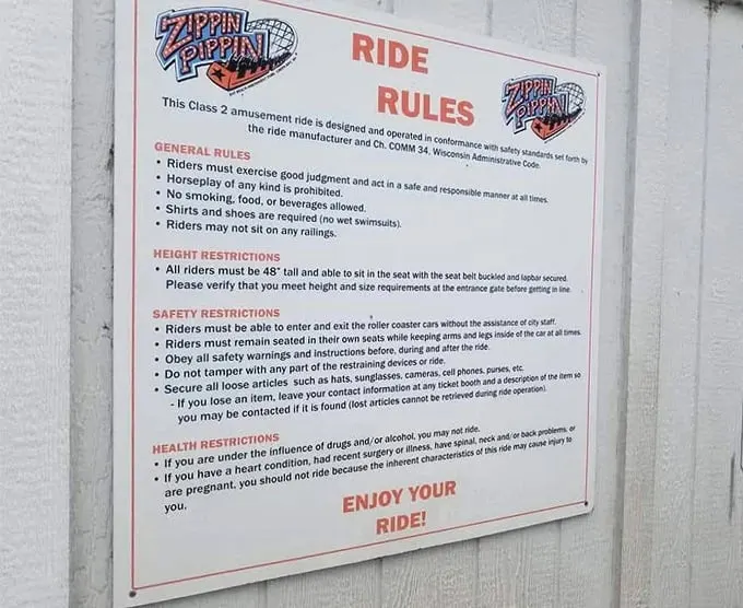 Rules are made to be followed, especially when gravity's involved. Think of it as the coaster's playbook for a winning ride.