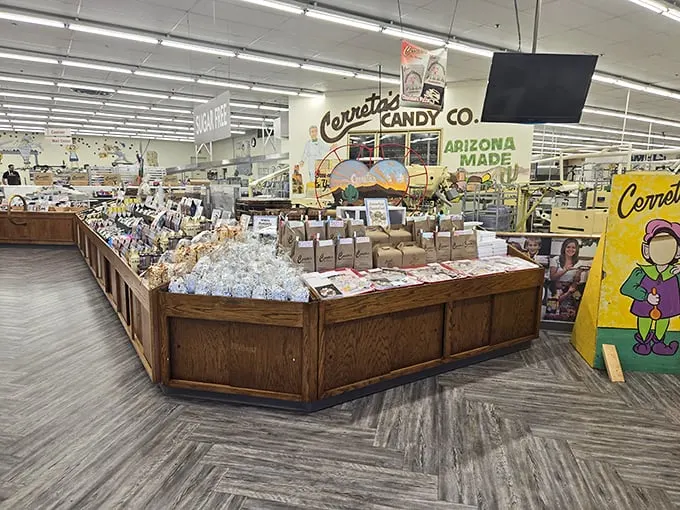 Shelf-indulgence at its finest! This candy cornucopia is like a real-life version of that convenience store scene from "Zombieland."