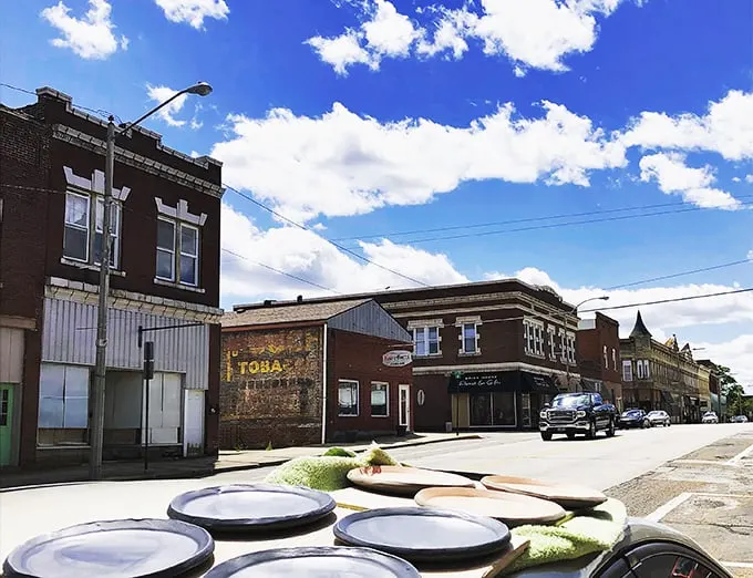 Staunton's streetscape: A perfect blend of yesteryear charm and modern-day bustle. Norman Rockwell would approve.