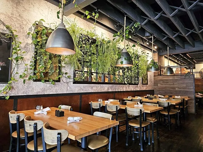 Dining under a canopy of green: It's like eating in a treehouse, but with better food and less chance of splinters. Who says you can't combine nature and BBQ?