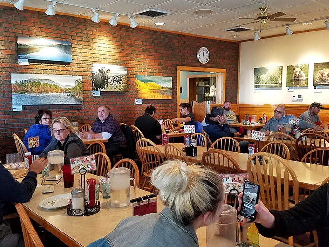 Where plaid shirts meet comfort food. This bustling dining room is like a Norman Rockwell painting come to life—with better pie.