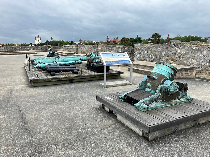 Cannons: the original long-distance relationship tool. When you absolutely, positively need to send a message across the bay.